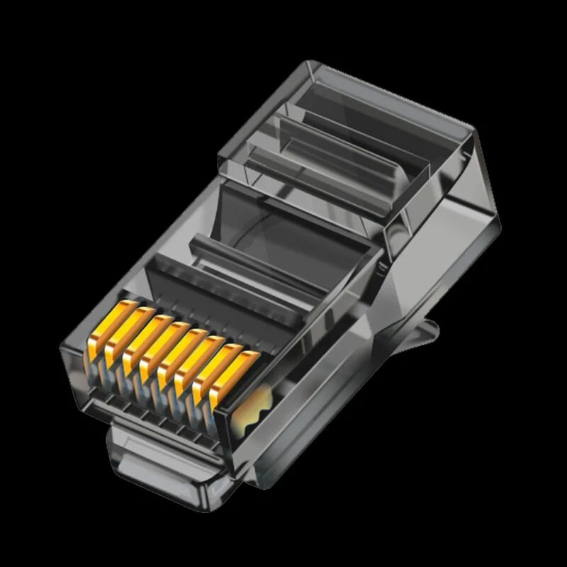 ZoeRax RJ45 коннектор cквозной для витой пары категория 6(cat.) сквозное отверстие, Различные цвета