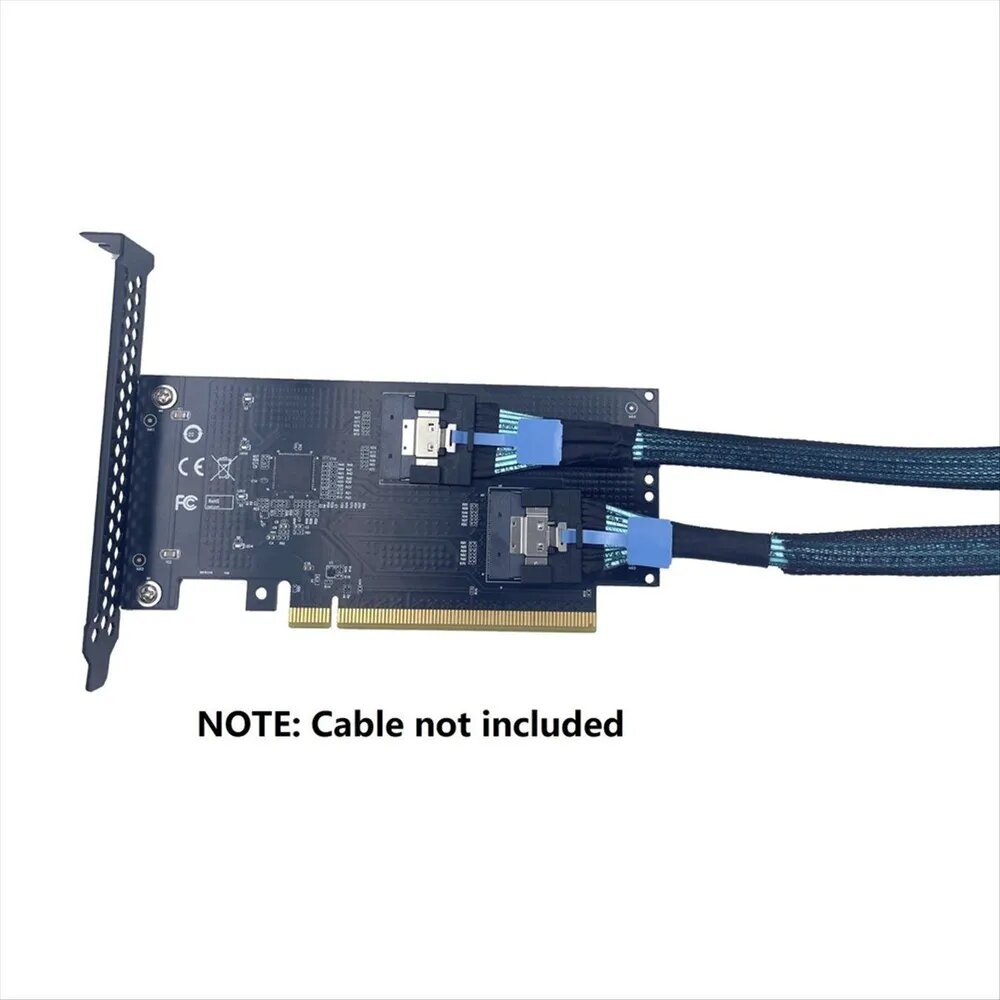 Адаптер K6 Dual-Port PCIe 4.0 16X для видеокарты SlimSAS SFF-8654 ZN72OZY2