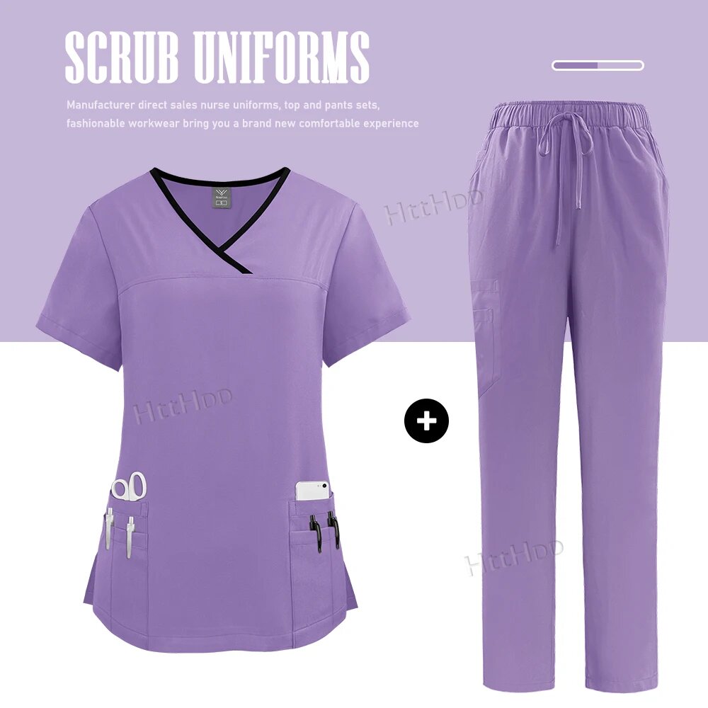 Костюм медицинский сиреневый XXL, цвет 42169-Light purple