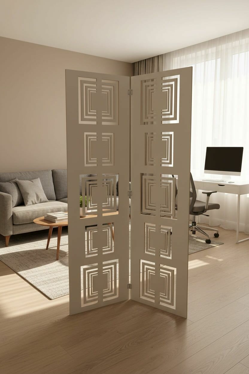 Ширма перегородка для комнаты. Перегородка, для зонирования комнаты. Размер 175см высота *100см ширина