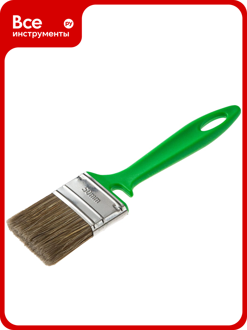 Кисть плоская Акор для дерева, ширина 50 мм, толщина 12 мм, Эксперт 174 12 050