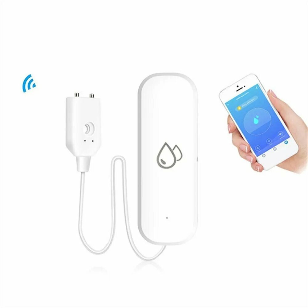 Сигнализация протечки воды Tuya WIFI с датчиком затопления