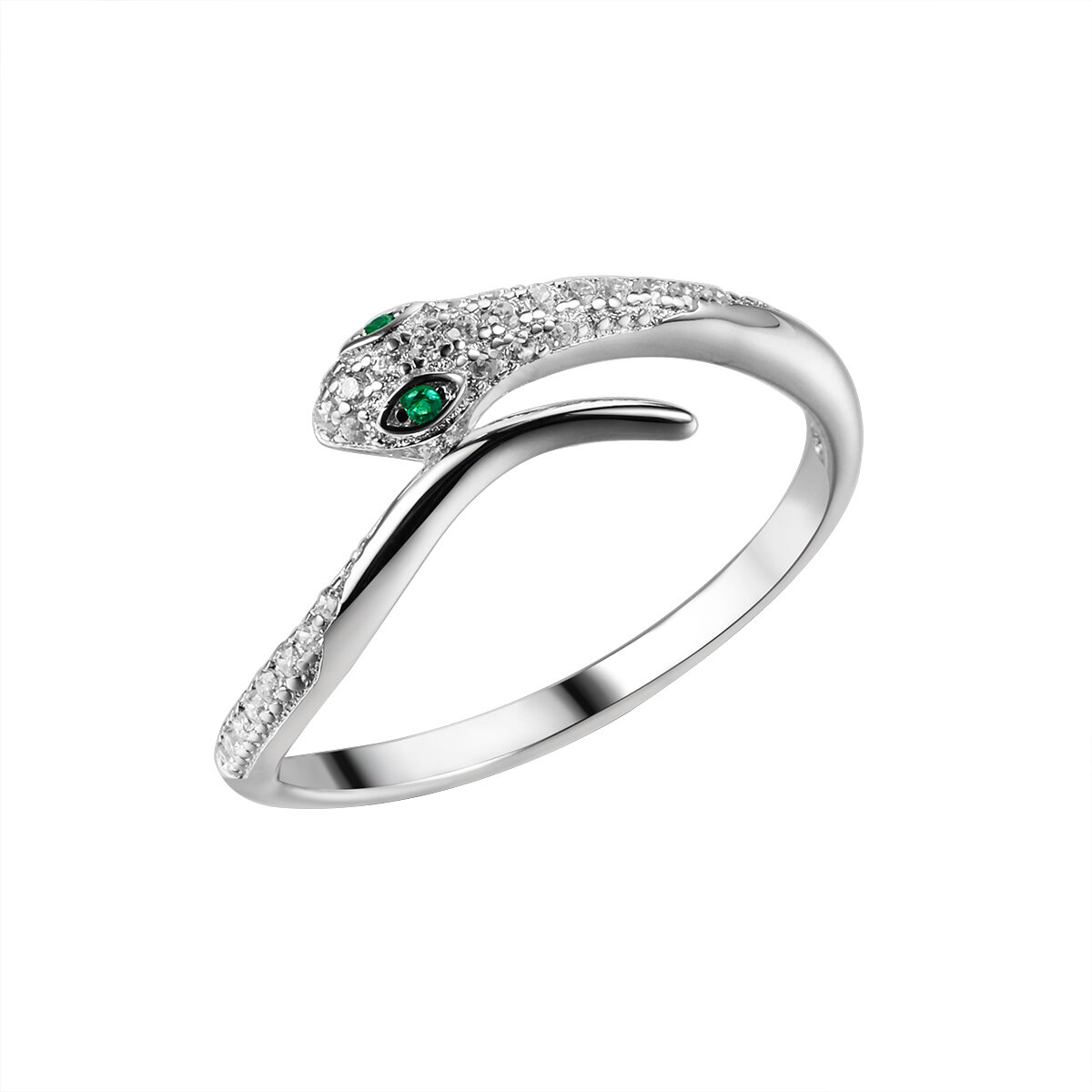 Кольцо, серебро, 925 проба, нанокристалл, фианит