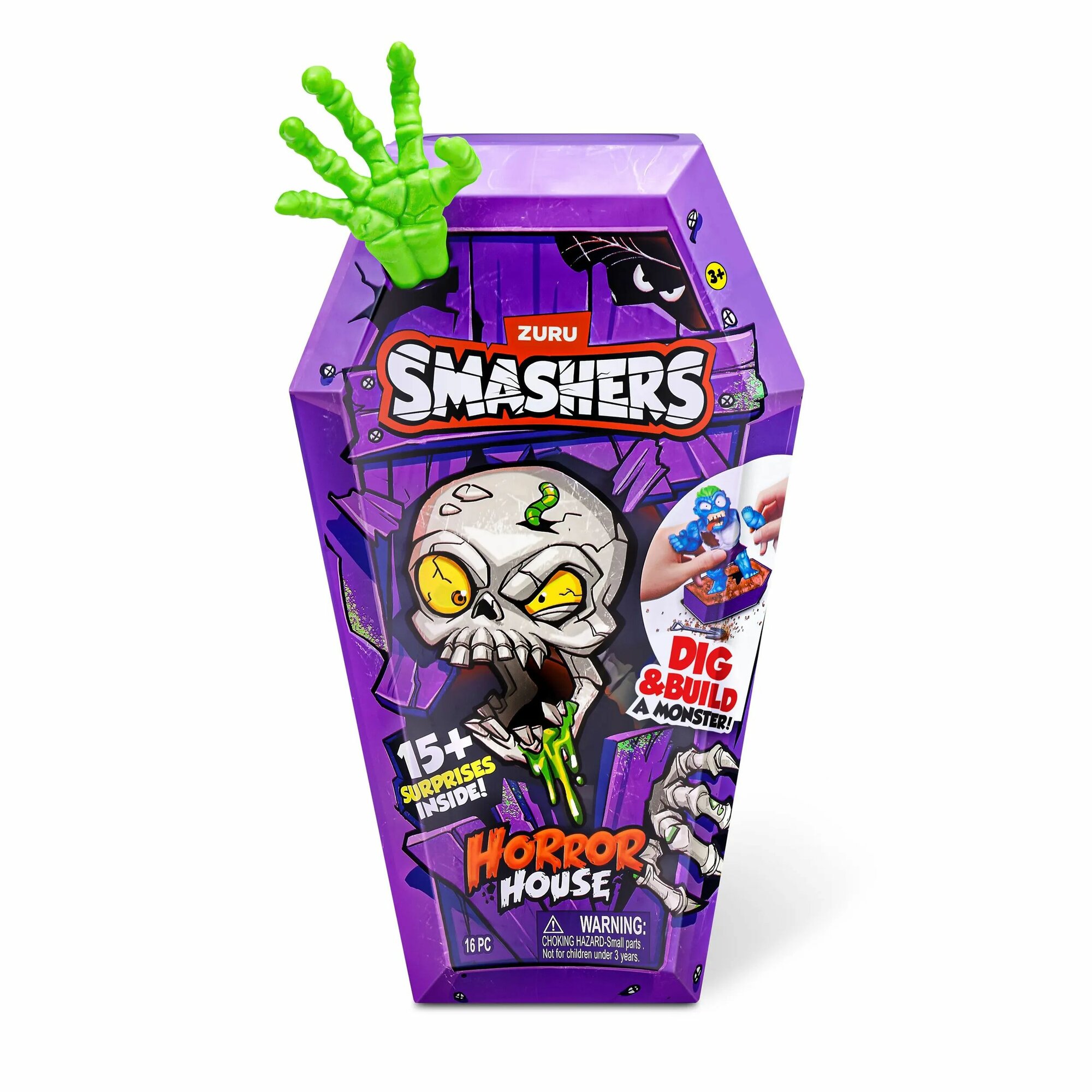Игровые наборы и фигурки Zuru Smashers 74125 Зеленая рука Smashers Horror House средний