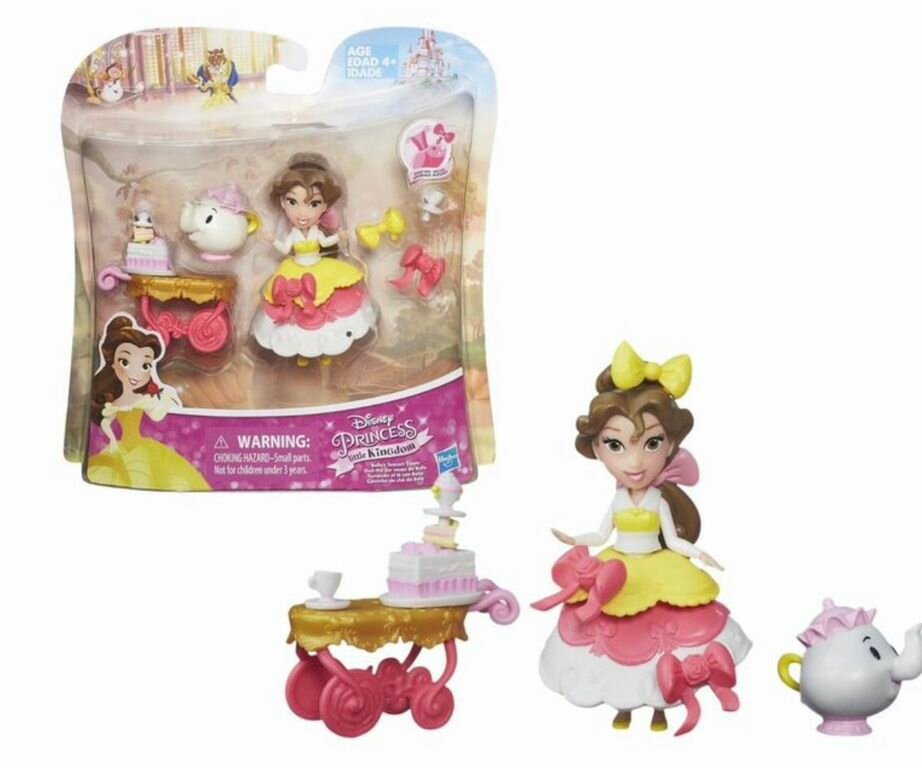 Кукла "Disney Princess Белль" Walt Disney Pictures, с аксессуарами, 7.5 см, пластик