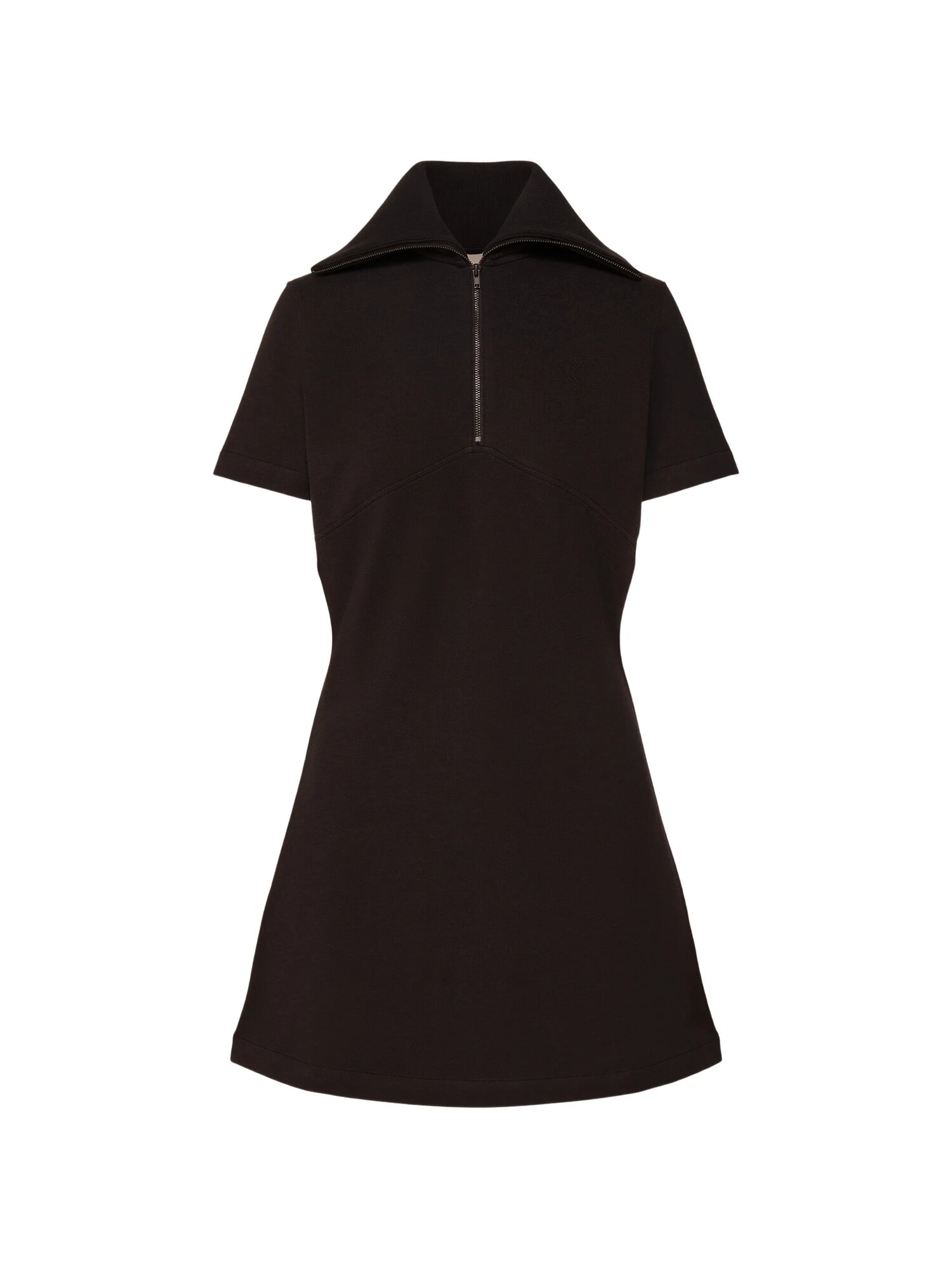 Платье Zipped polo-collar short-sleeve mini dress