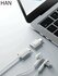 USB-концентратор для наушников с разъемами Lightning и USB Type-C для Apple/Huaw...