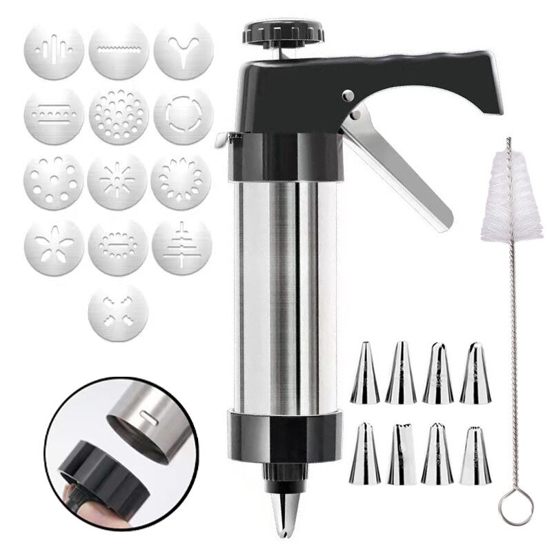 Домашний пистолет для печенья, экструдер для печенья, насадка для украшения, форма для выпечки, пистолет для украшения кремом.