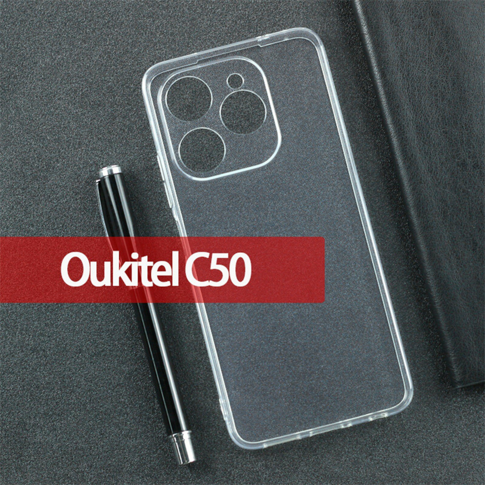Чехол MyPads Tocco для Oukitel C50 ультра-тонкий прозрачный силиконовый бампер