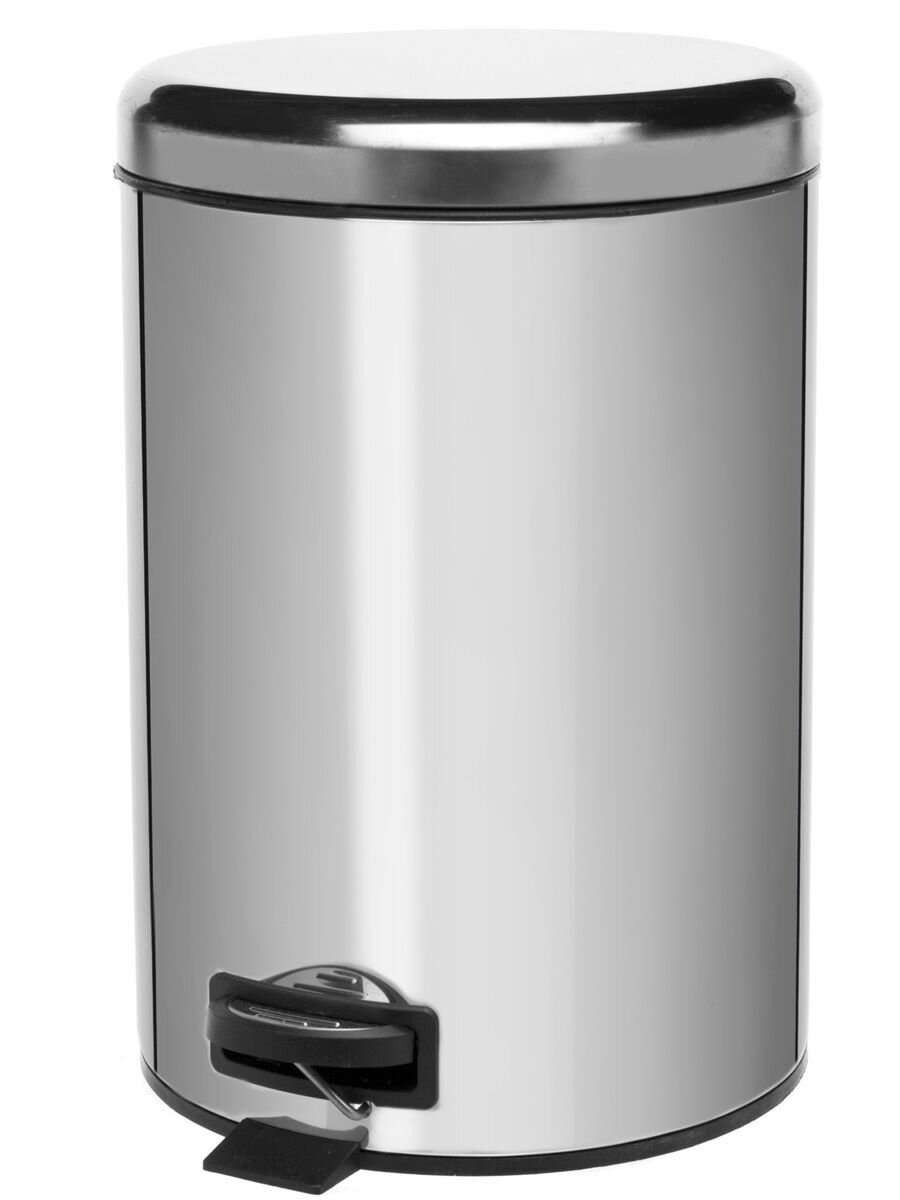 Ведро для мусора Navako Pavo 12L Chrome