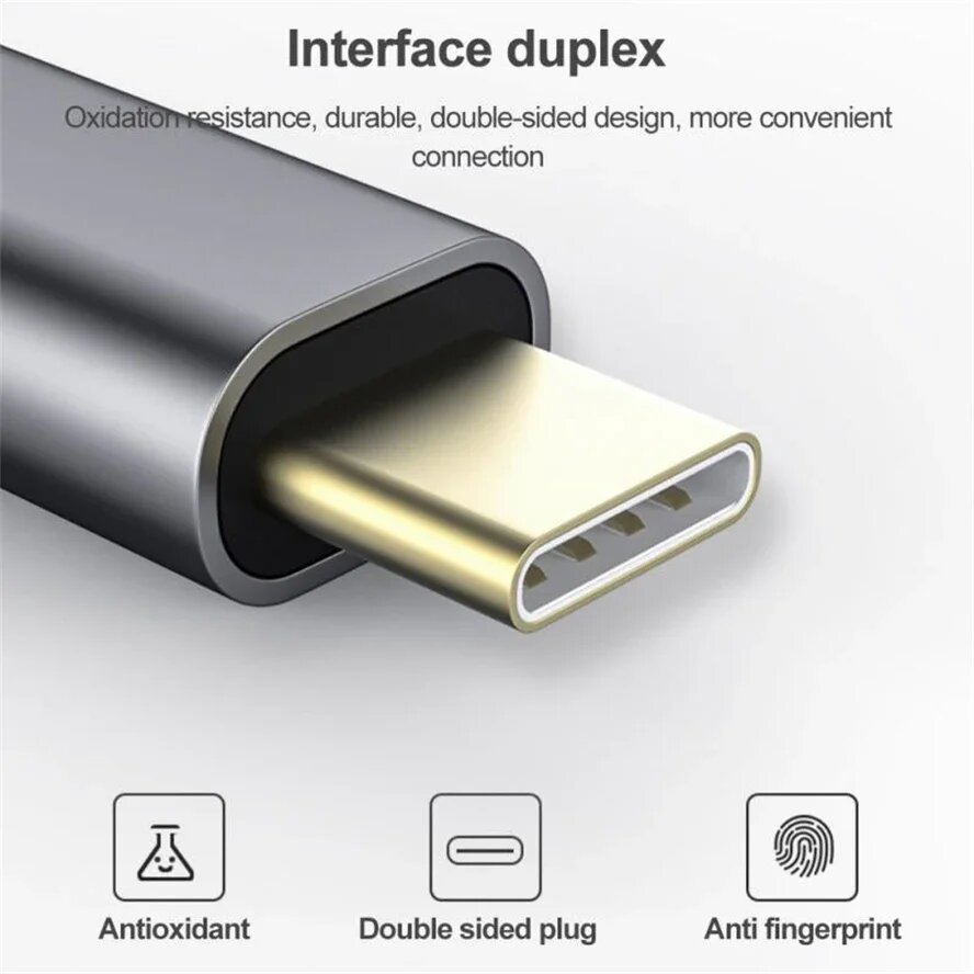 USB-C Ethernet адаптер Type-C to RJ45 черный — фото 1