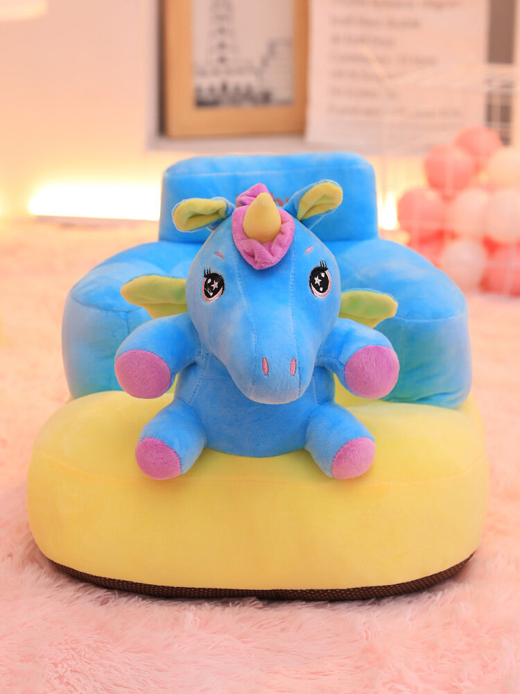 Детский обучающий стульчик в виде мультяшного персонажа, детский диван, плюшевый игрушечный мини-диван, стульчик для обучения сидению младенцев, прямая поставка.