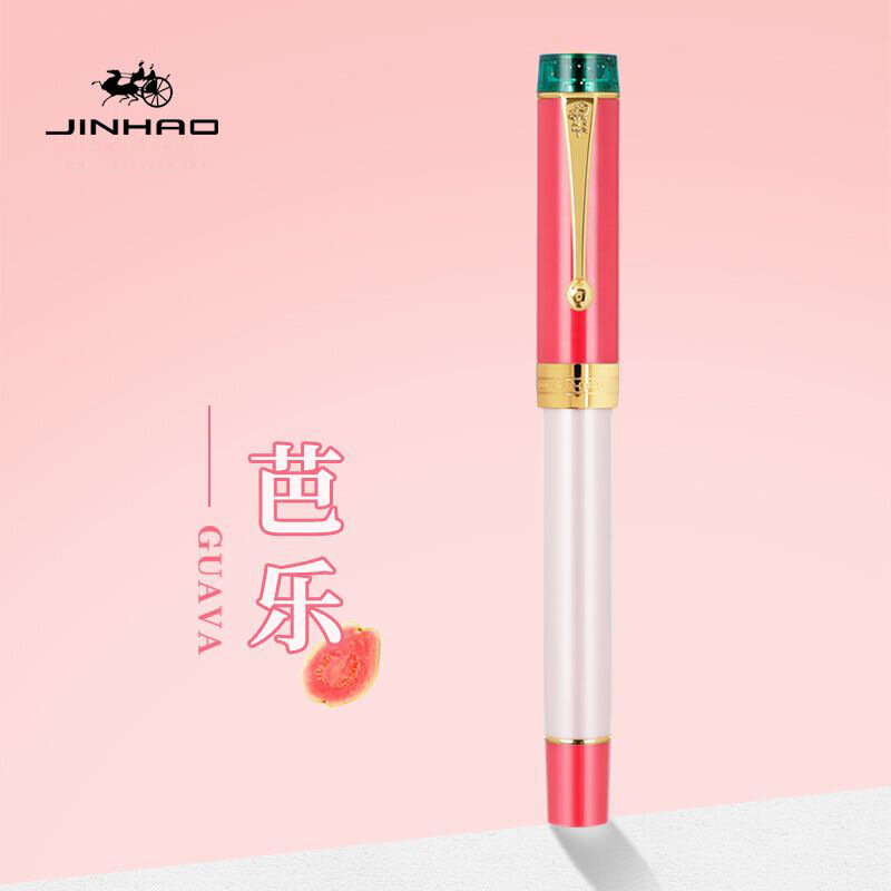 Ручка Jinhao Steel Century Pen 100 с корпусом из смолы, двухцветная, для взрослых мужчин и женщин, деловая ручка для офиса и практики каллиграфии.