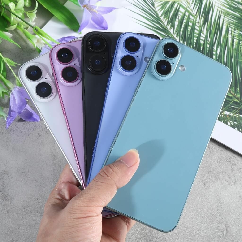 Реплика iPhone 16 Plus, фейковый демонстрационный смартфон черный, макет телефона для витрины магазина — фото 1