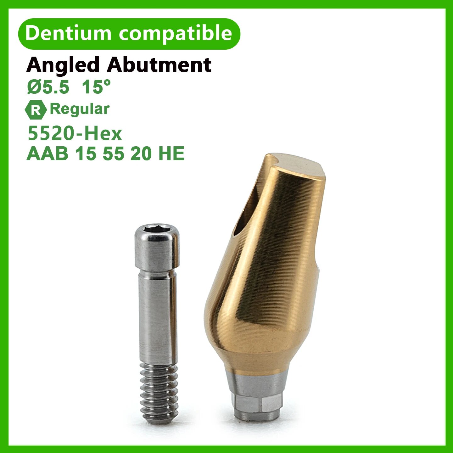 Стоматологические абатменты Dentium 15°/25° otiumann AAB 15 55 20 HE