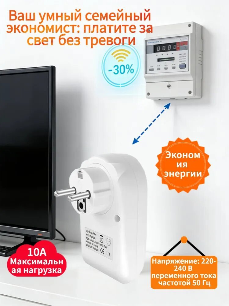 Таймер-розетка AL-06G, 16 программ, 220-240V. Для автоматизации света и обогрева. Экономит электроэнергию
