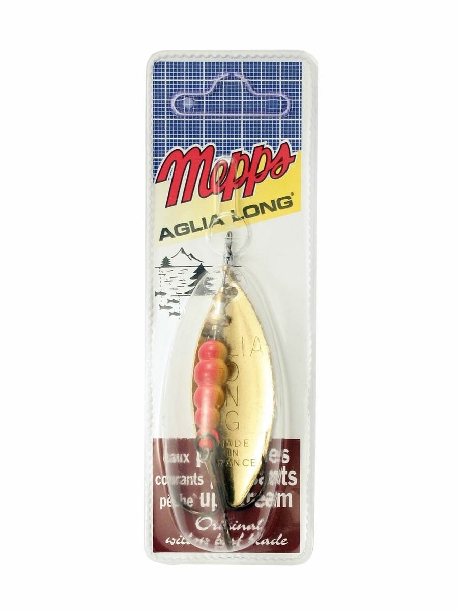 Блесна для рыбалки вращающаяся MEPPS "Aglia Longue OR" №4 (17г) блистер