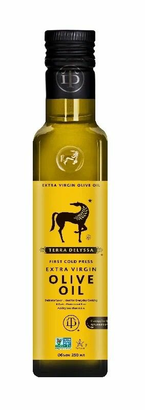 Масло TERRA DELYSSA оливковое Extra Virgin Organic первого холодного отжима /стекло/ 250мл