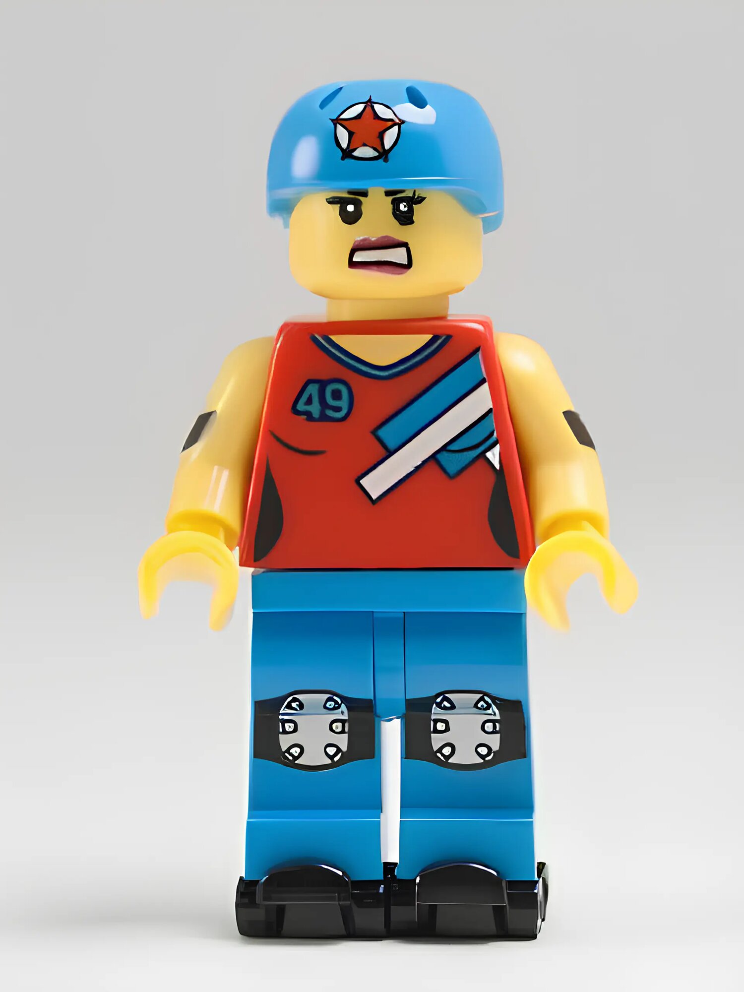 Минифигурка LEGO Roller Derby Girl, Series 9 col136 U