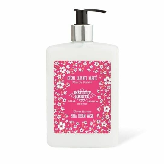 Institut Karite - Shea Cream Wash Cherry Blossom Крем-гель для душа с маслом ши и ароматом вишни 500 мл