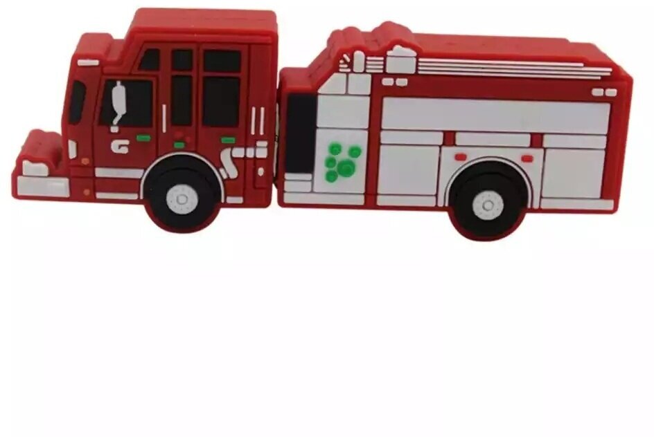 USB Флешка сувенирная подарочная Пожарная машина 128 ГБ