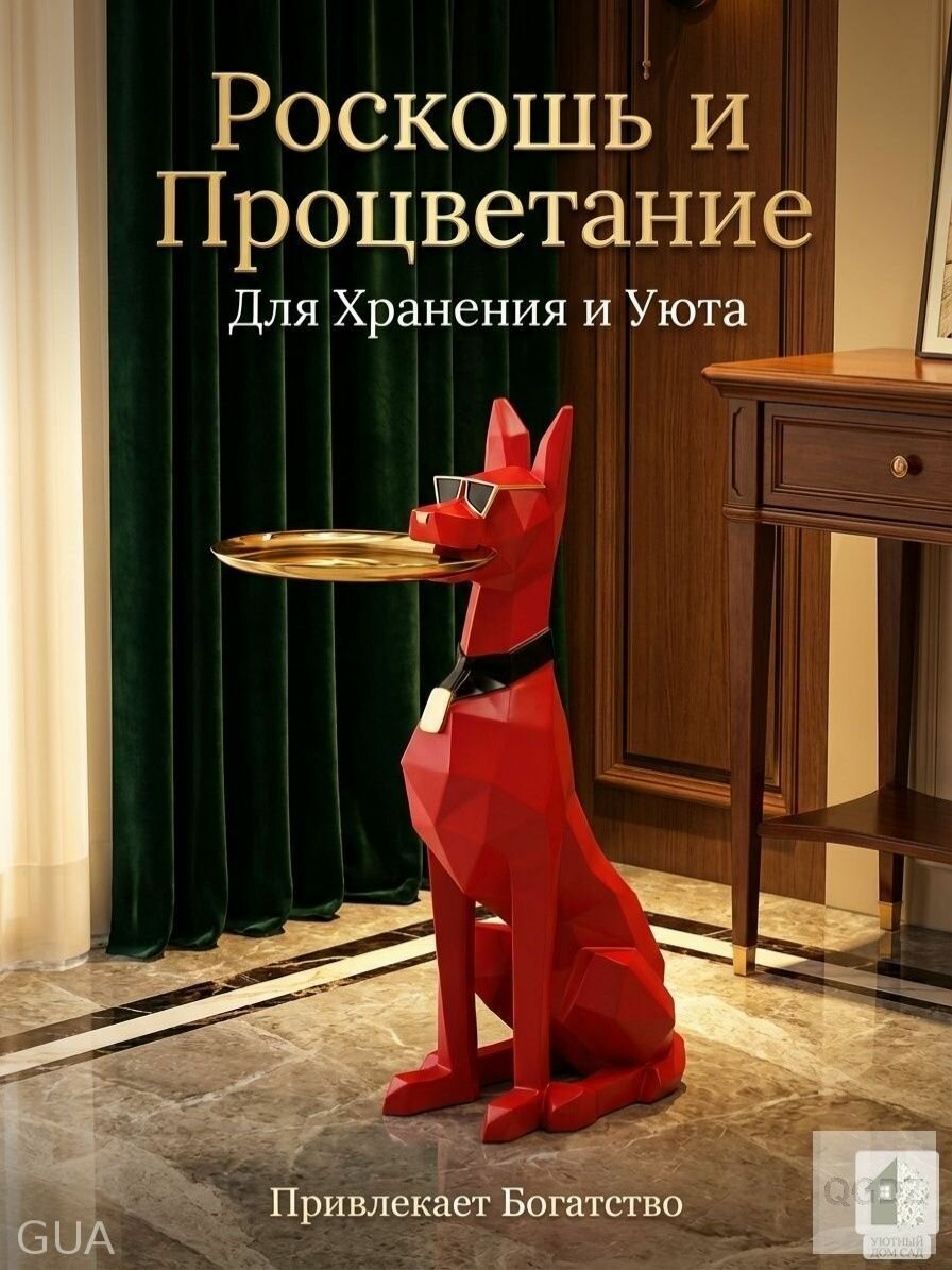 Статуэтка красная W0U, высота 74 см, длина 55 см.