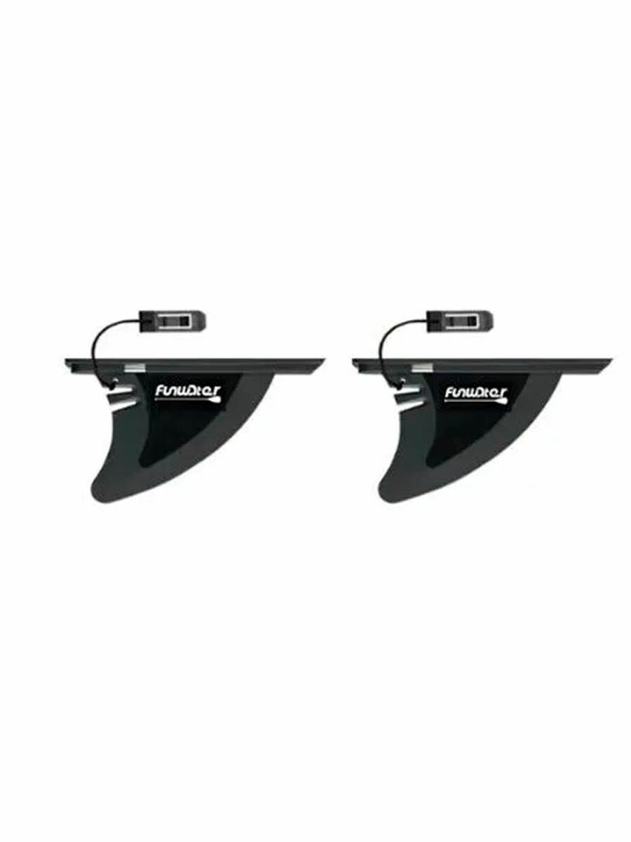 Набор боковой плавник для SUP доски Funwater 2 шт черный