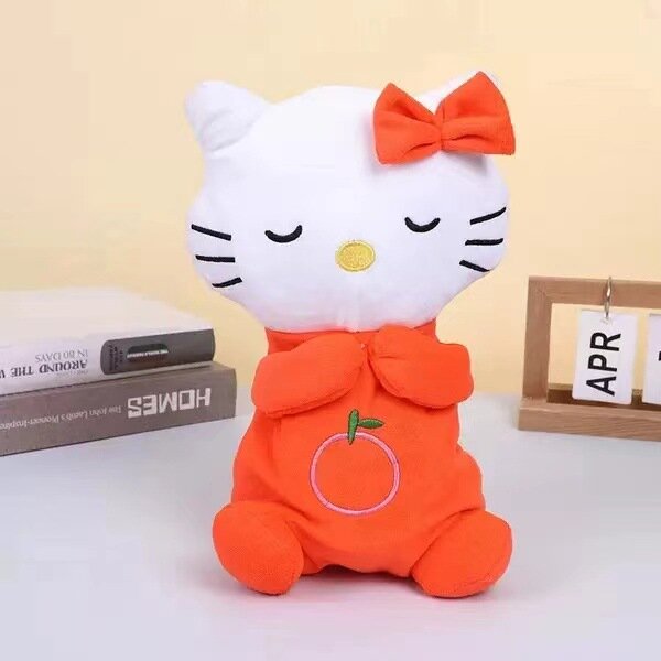 Дышащий медведь-компаньон, игрушка для сна, плюшевая игрушка выдра, успокаивающая музыкальная кукла для детей, кросс-бордер