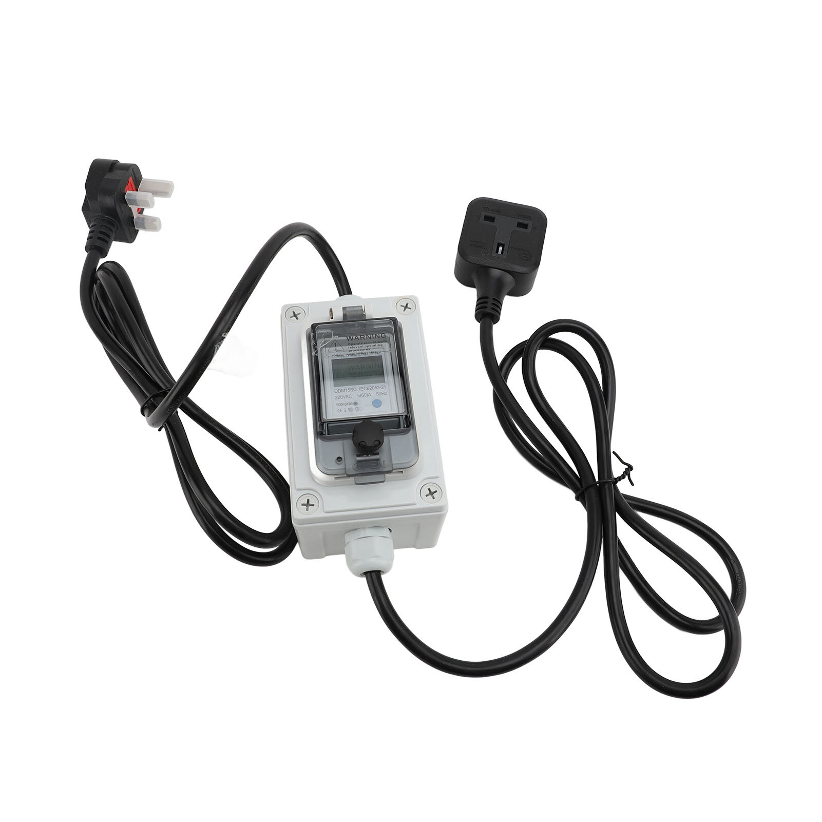 Цифровой счетчик электроэнергии, влагозащищенный, 220V, с умным дисплеем, для автокемпинга и электрических автомобилей