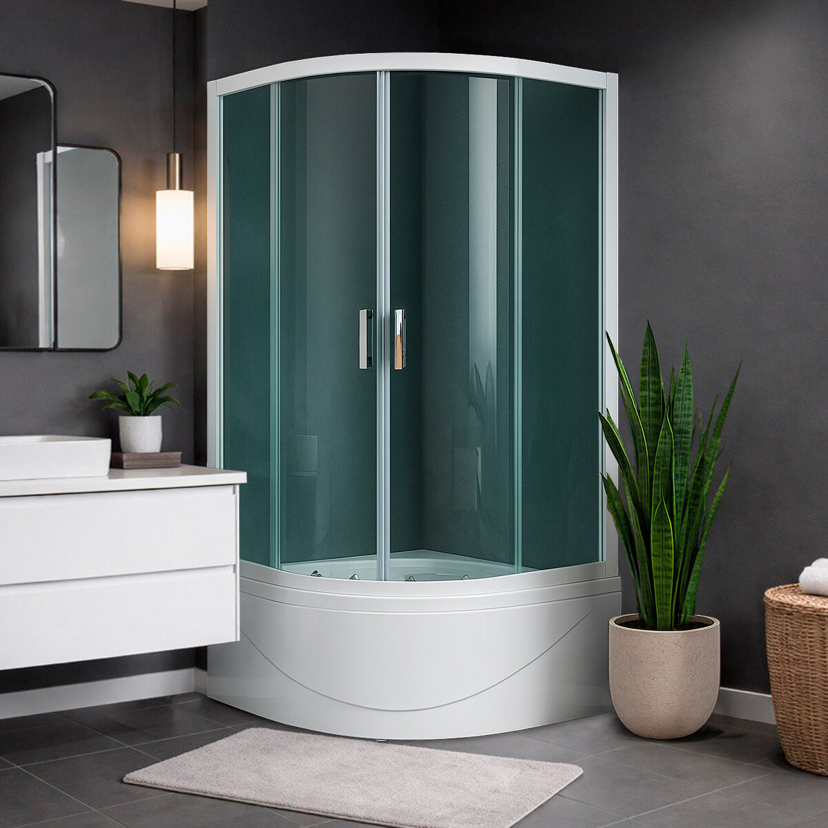 Душевой уголок Royal Bath BK-T 90x90 прозрачное с поддоном