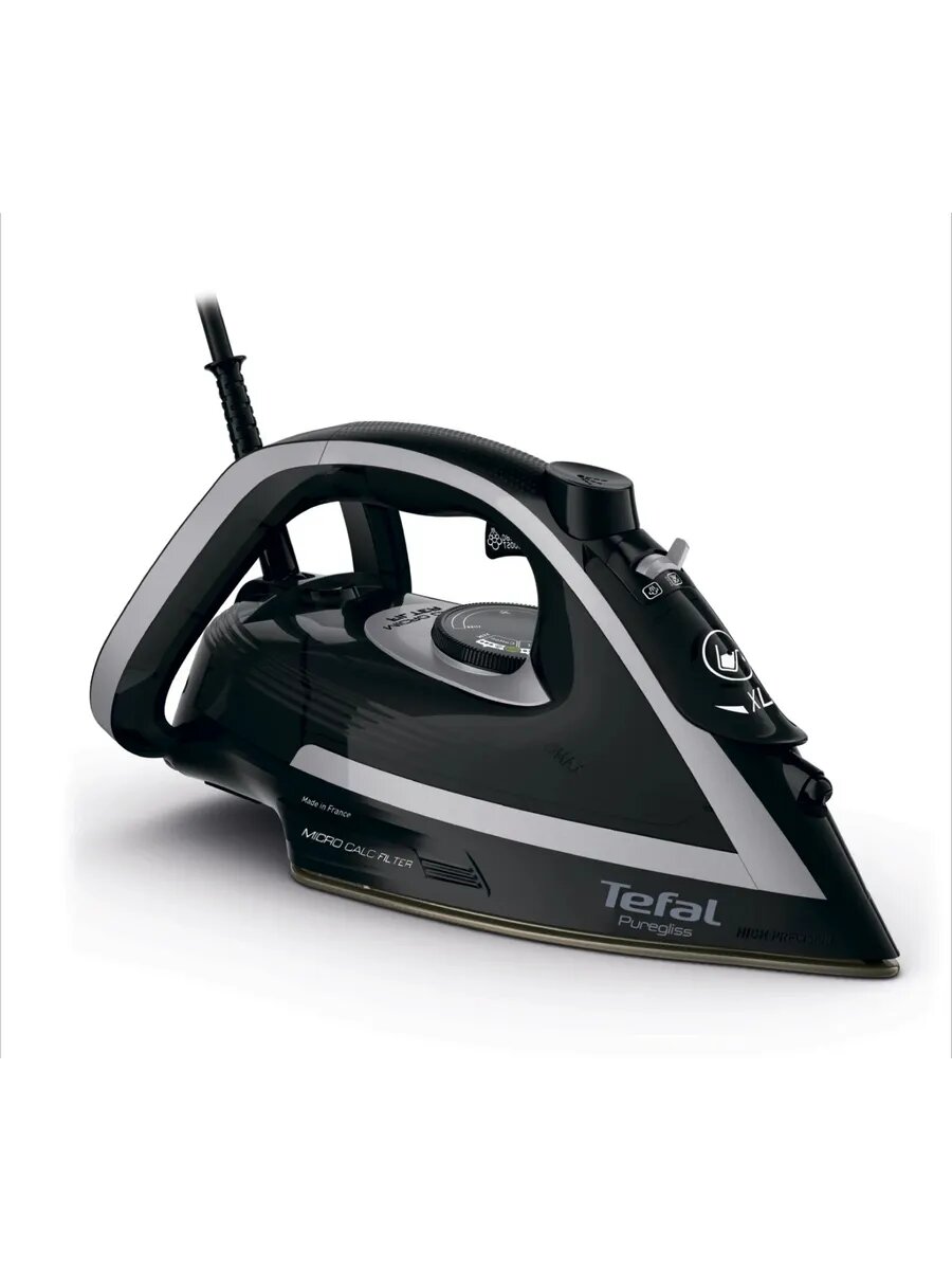 Утюг Tefal FV 8062E0, 300 Вт, вертикальное отпаривание, черный/серый
