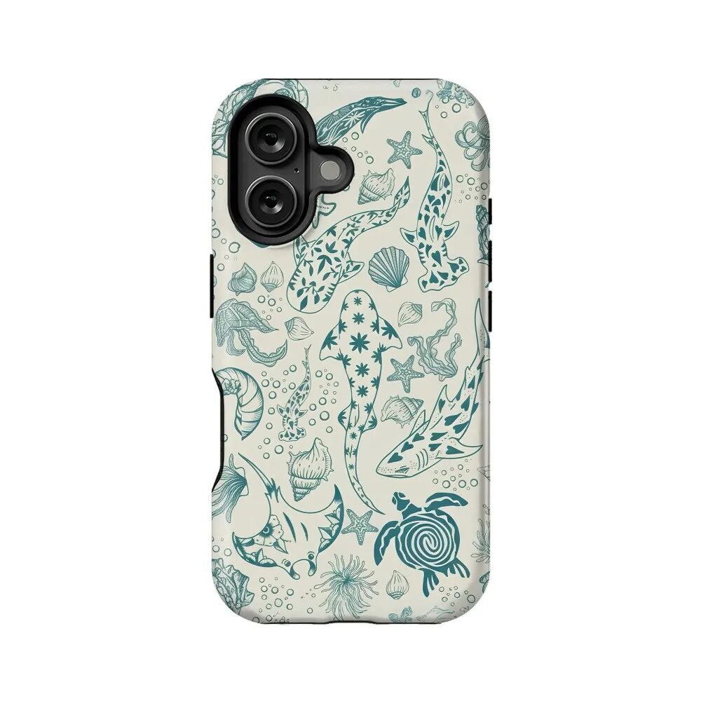 Чехол для телефона Ocean Life Shark Sea Otter для Samsung Galaxy S20 S23 S24 S25 S26 FE Plus Ultra Edge 4G 5G, двухслойный