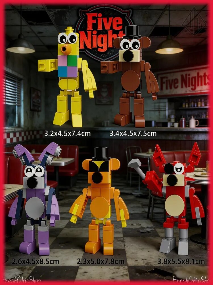 Набор минифигурок Пять ночей с Фредди - Five Nights at Freddy's конструктор