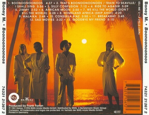Компакт-диск Boney M: Boonoonoonoos (1 CD) — фото 1