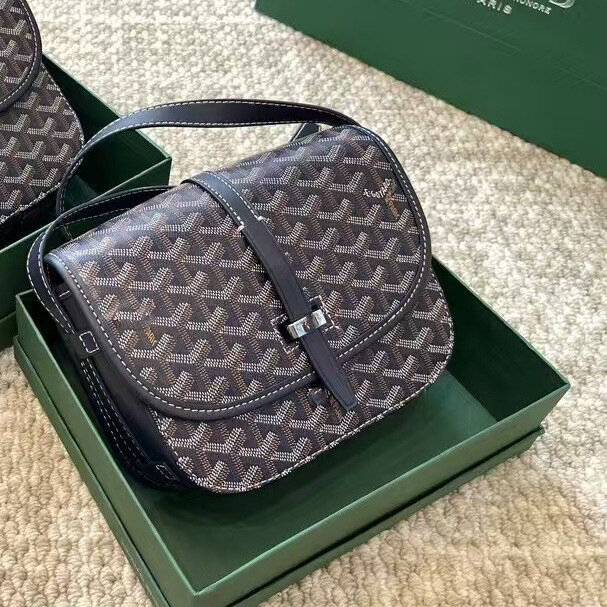 Классическая сумка-мессенджер Goyard, сумка-седло из кожи с узором личи, женская сумка через плечо с принтом, новая модель.
