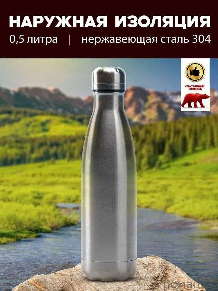 Термос Ударопрочный корпус, Непроливайка, Вакуумный, 0.5 л термос ударопрочный термос вакуумный термос непроливайка