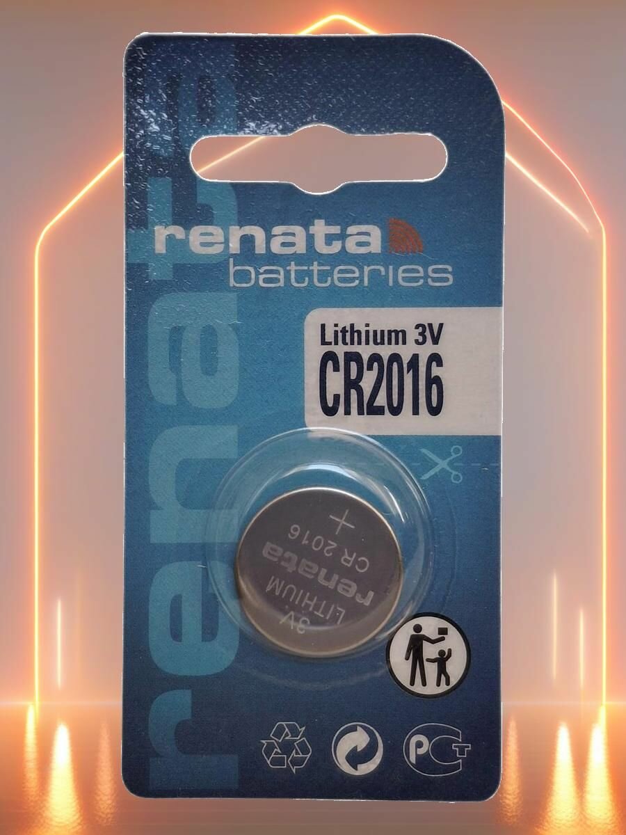 BR2016 Батарейки RENATA CR2016, 1 шт