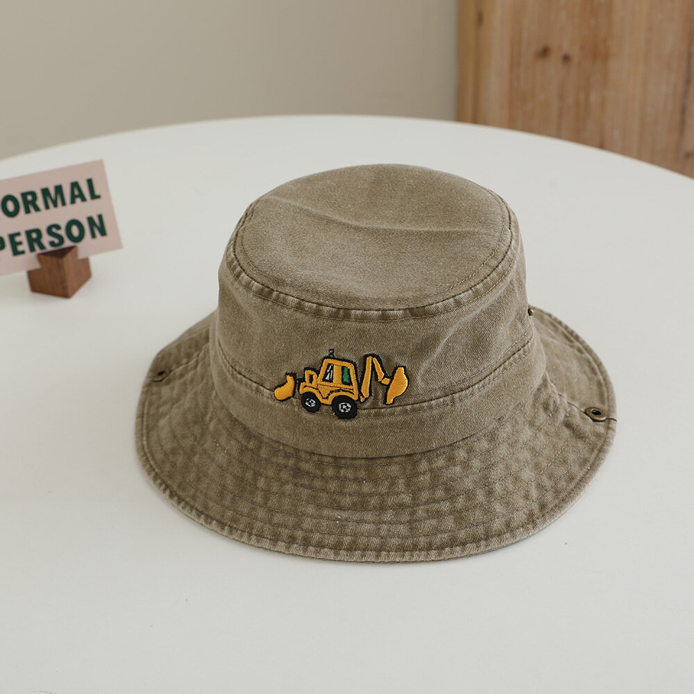 DIY Кашпо Детское Экскаватор Винтажное Солнцезащитное Хлопок