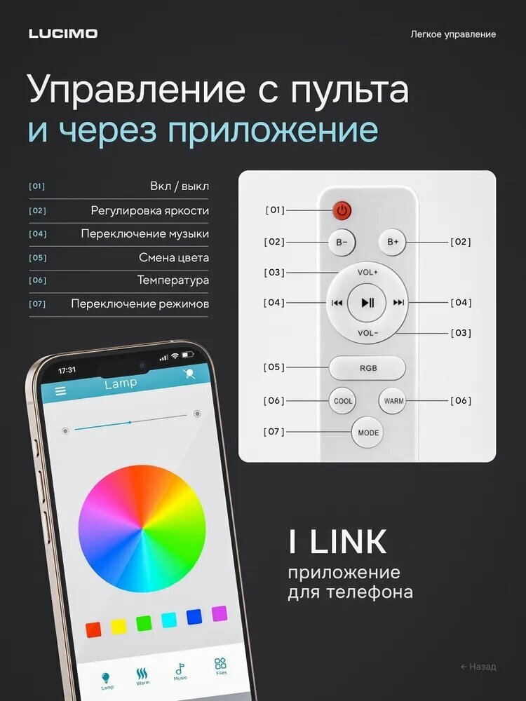 Люстра, LED, 120 Вт — фото 1
