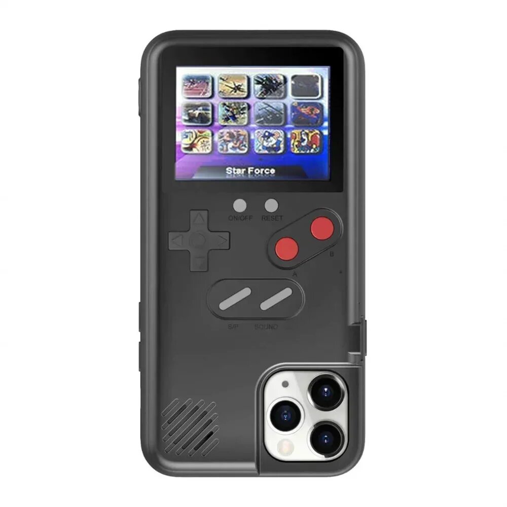 Чехол в стиле ретро 3d для видеоигр, игровой чехол для Gameboy Черный, Black, For iPhone 15 ProMax