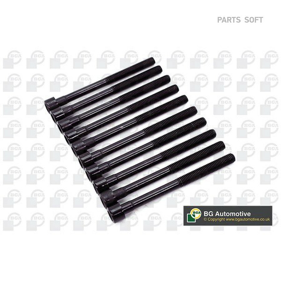 Комплект болтов ГБЦ [M10x1.5x121] NISSAN QASHQAI, TERRANO, TIIDA / RENAULT ARKANA, CAPTUR, DUSTER, KAPTUR, MEGANE, SANDERO 1.6 [HR16DE] 09- (10шт) BGA BK2311 | цена за 1 шт