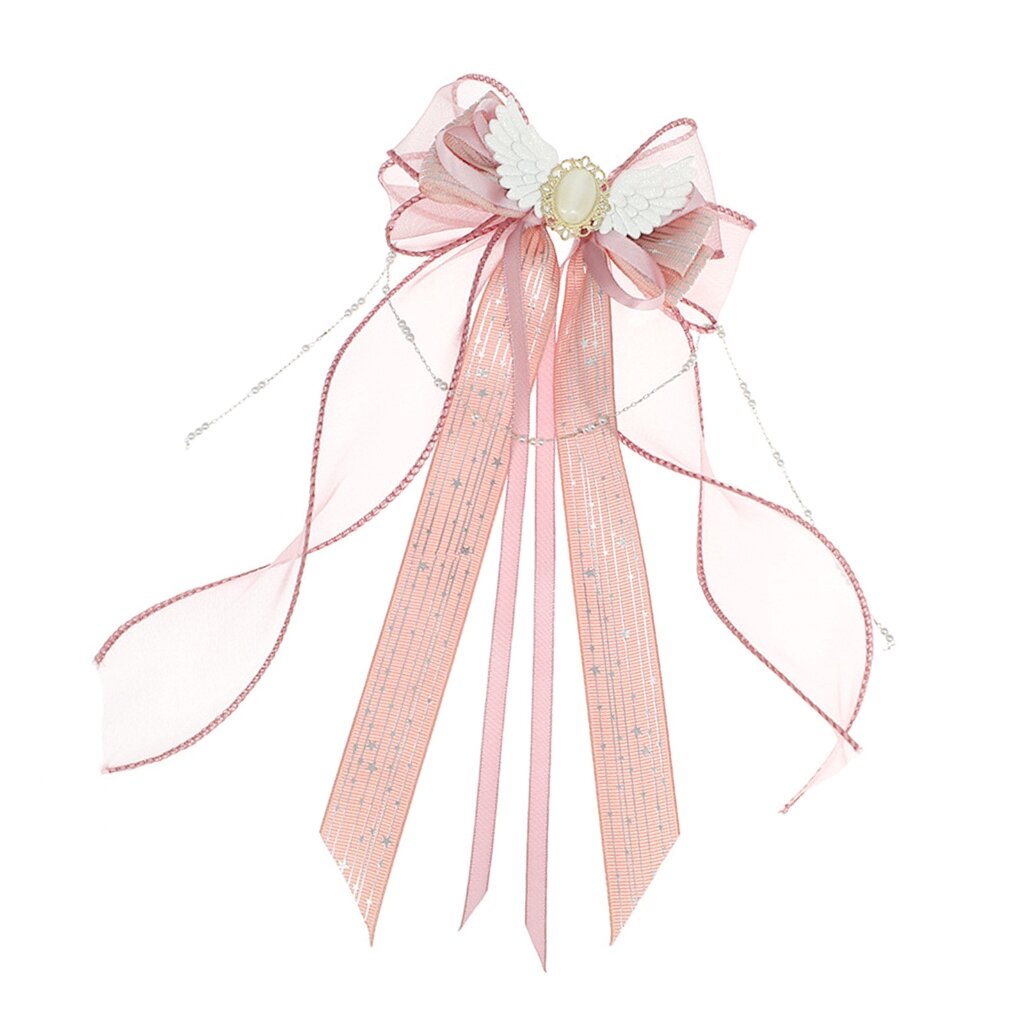 Лента-бабочка с бантиками, заколка для волос в стиле аниме 2000-х годов, заколки для волос в стиле аниме, весенняя заколка для волос, женская элегантная укладка, украшение для волос