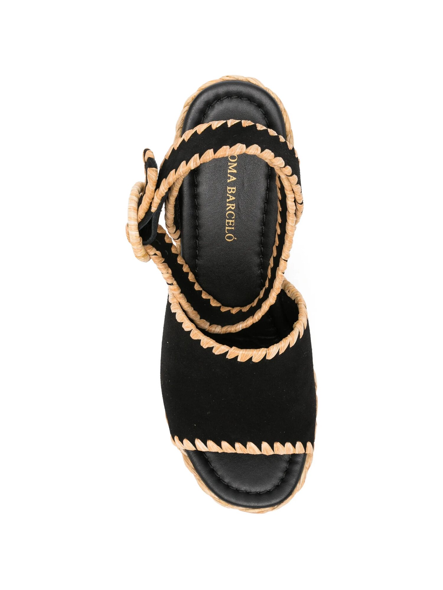 Эспадрильи Paloma Barcelo Buckle platform heeled espadrilles, размер 39, black/black — фото 1