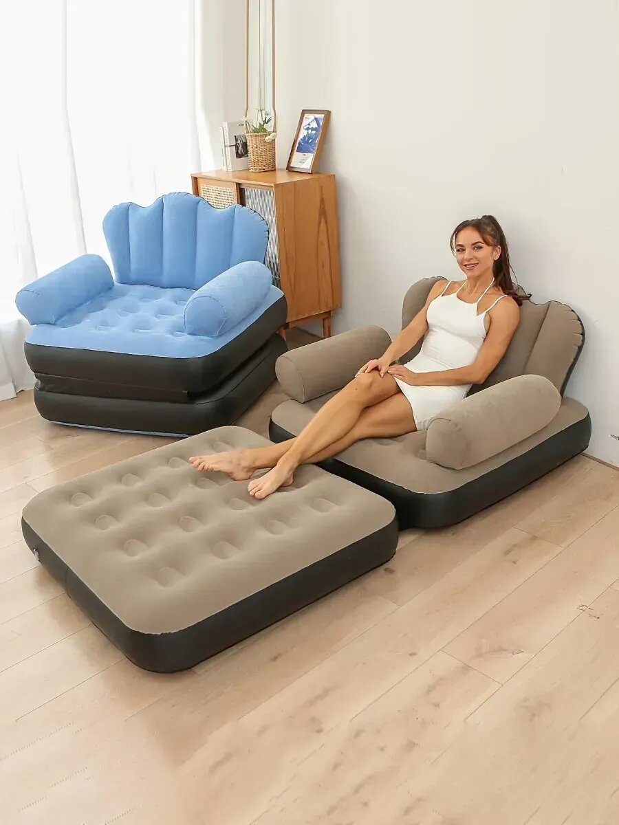 Надувной пуфик-кресло