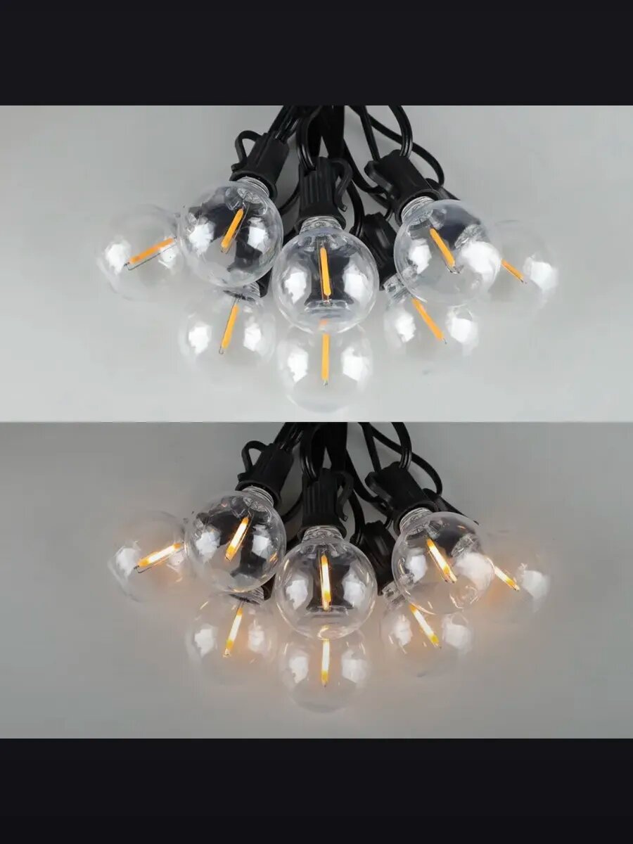 Уличная ретро гирлянда