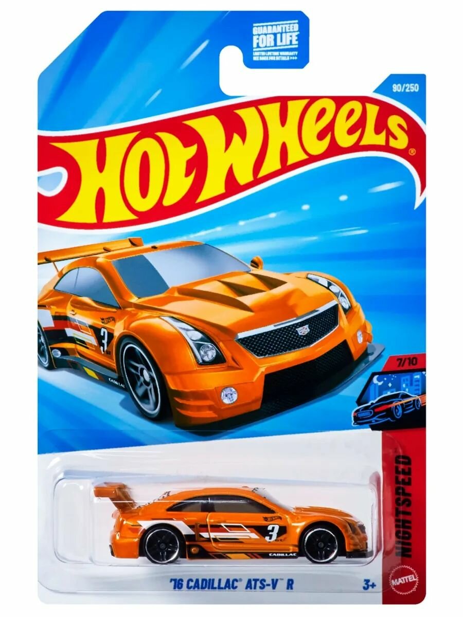 JJJ52 Hot Wheels машинка металлическая игрушка коллекционная масштабная модель 16 Cadillac ATS-V R кейс 2026