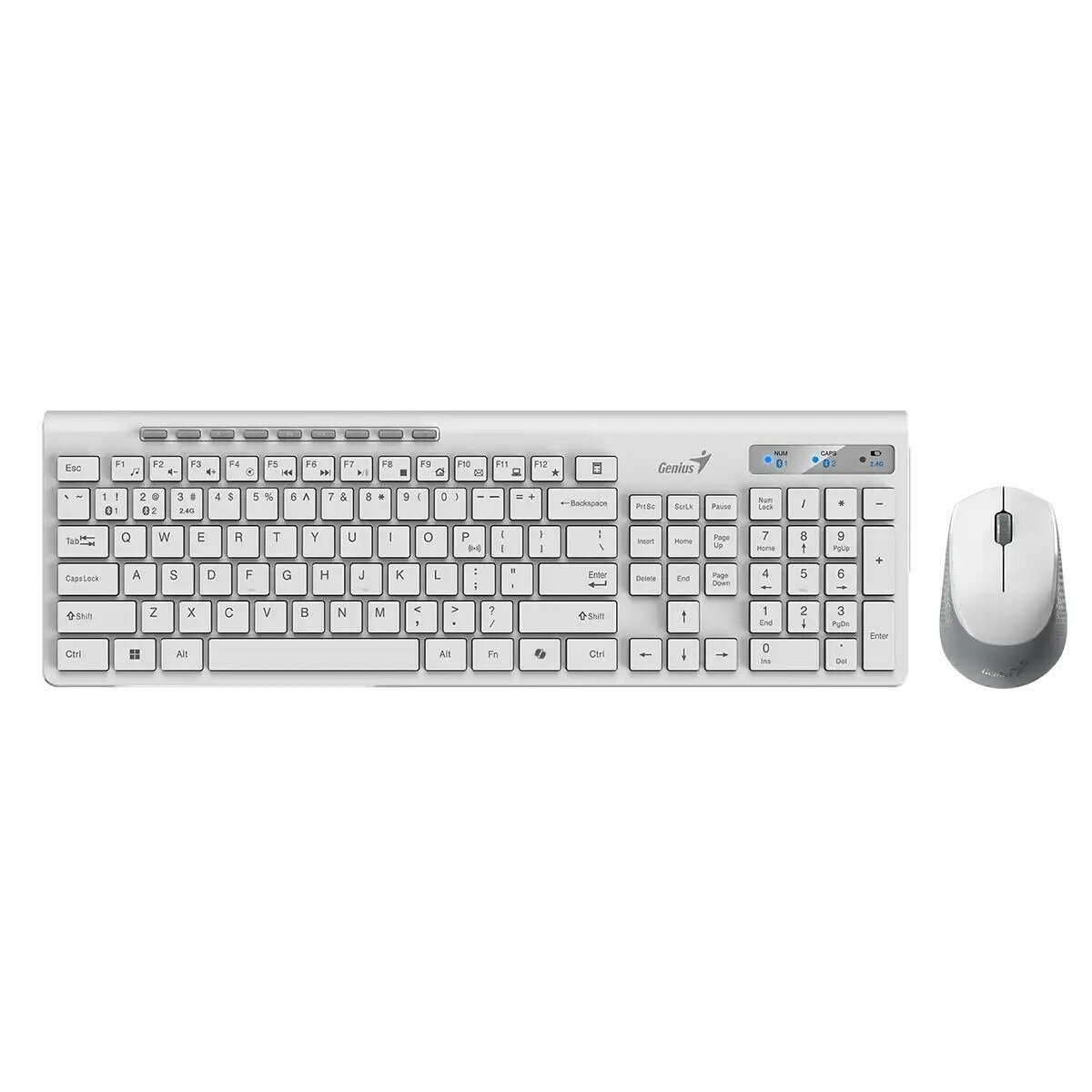 Клавиатура+мышь Genius SlimStar 8230 WHITE беспр, радио, USB (31340015402)