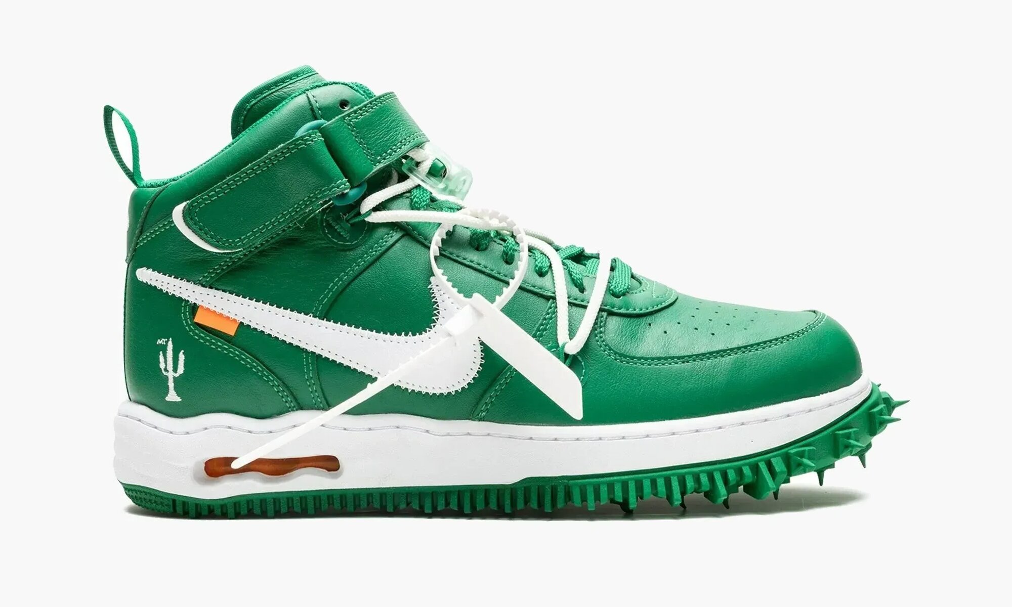 Кроссовки Air Force 1 Mid OFF-WHITE Pine Green