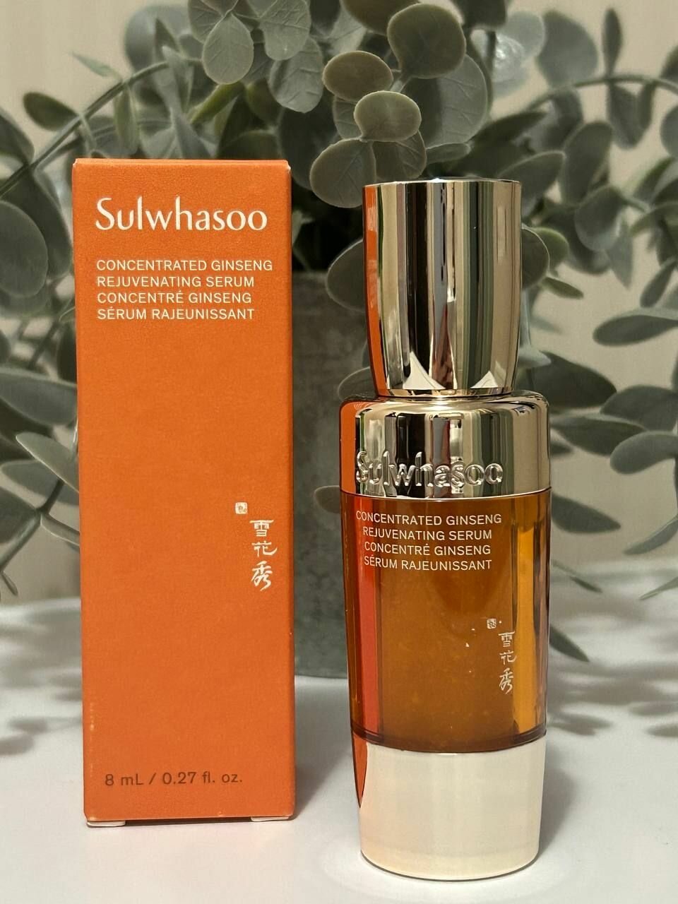 Концентрированная омолаживающая корейская сыворотка с женьшенем Sulwhasoo concentrated ginseng serum 8ml