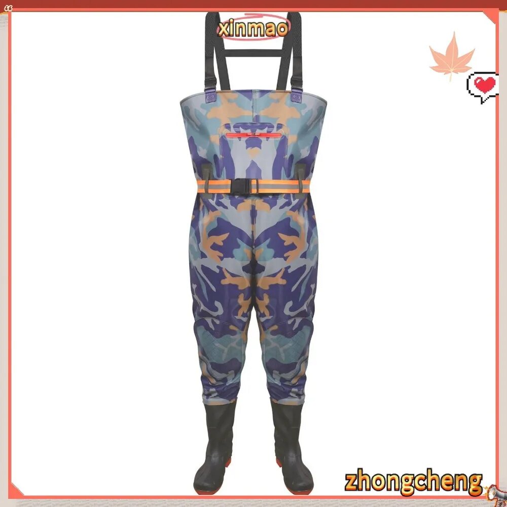 Вейдерсы для рыбалки мужские ПВХ камуфляж на любой сезон 38 размер